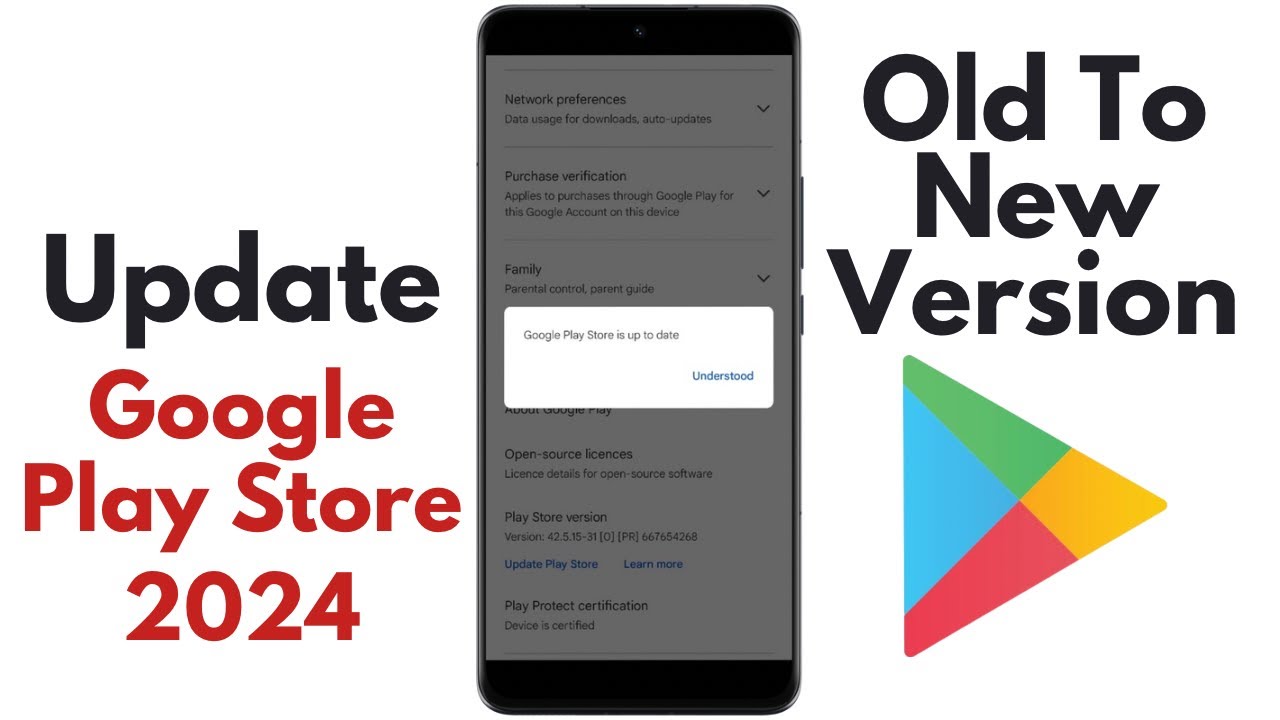 How To Update Google Play Store Old Version To New Version Youtube