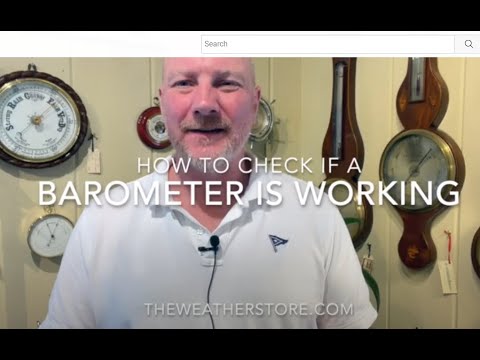 How To Check If A Barometer Is Working Youtube