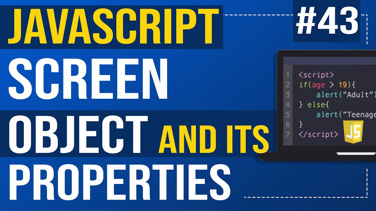 Screen Object And Its Properties In Javascript Youtube
