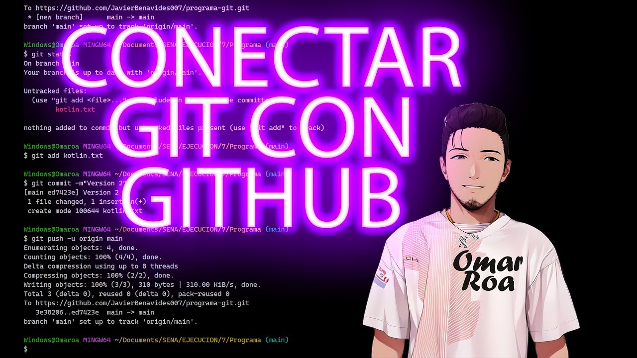 Cómo Conectar Git Con Github Youtube