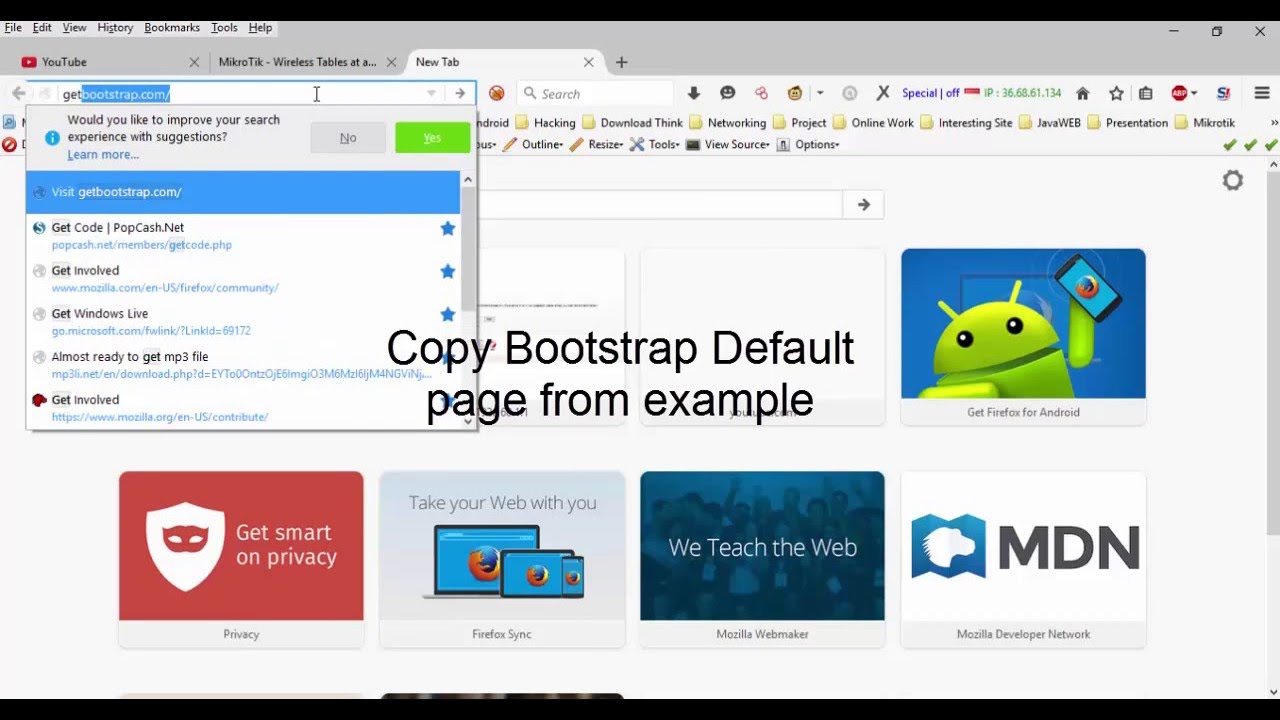 Java Web Tutorial Part 2 Using Bootstrap Css Youtube