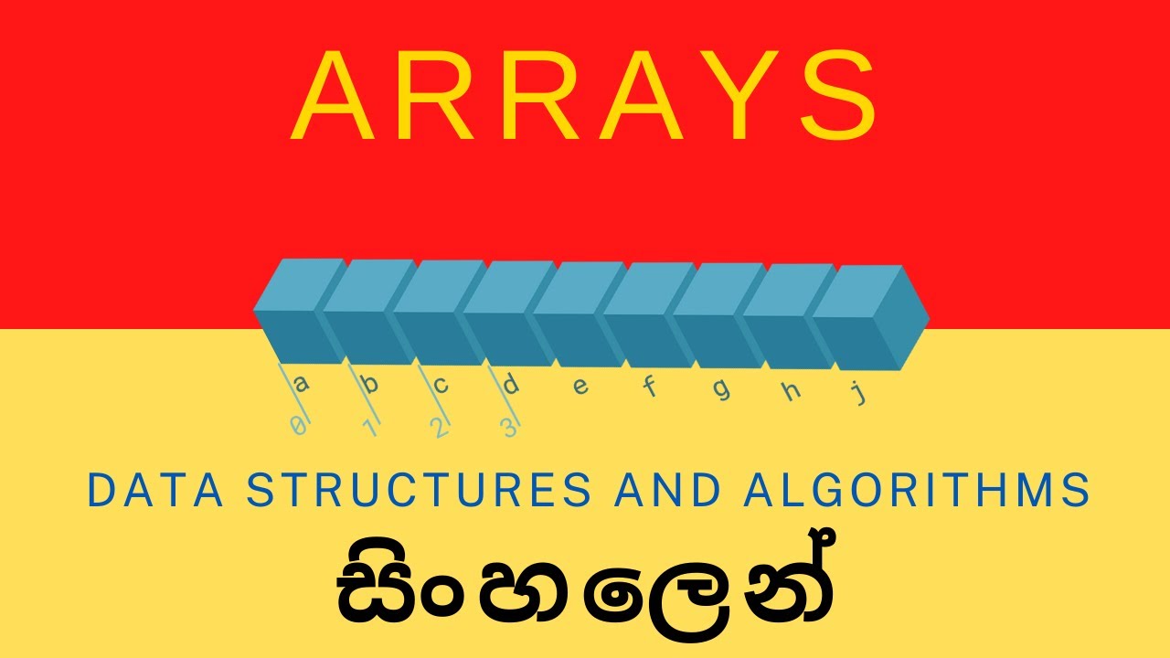 Arrays Data Structures And Algorithms Sinhala Youtube