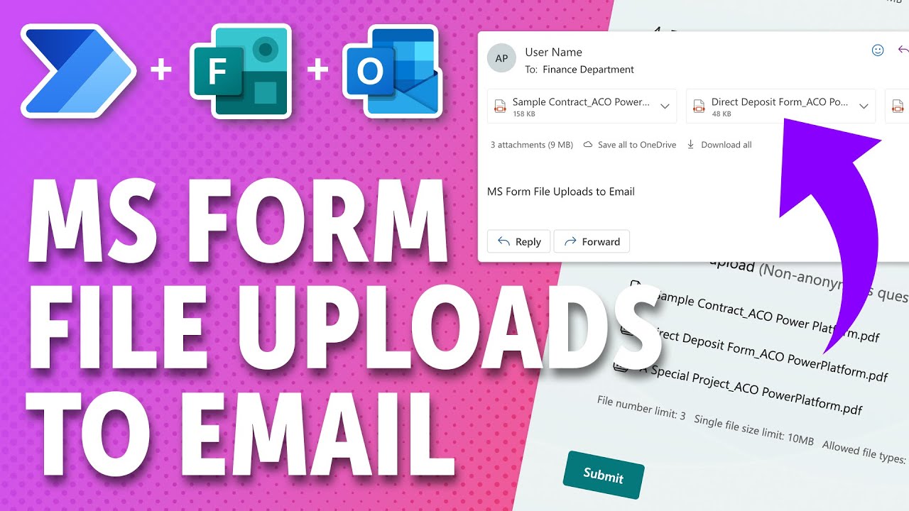 How To Get Microsoft Form File Uploads Attached To An Email рџ Youtube