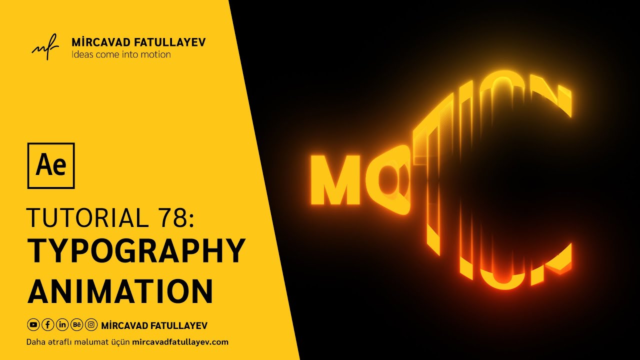 Kinetic Typography Animation After Effects Tutorial Youtube