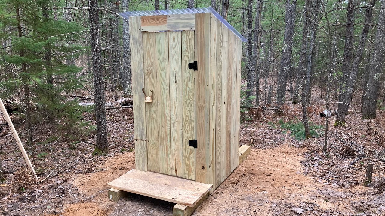 Build An Outhouse Start To Finish Off Grid Property Youtube