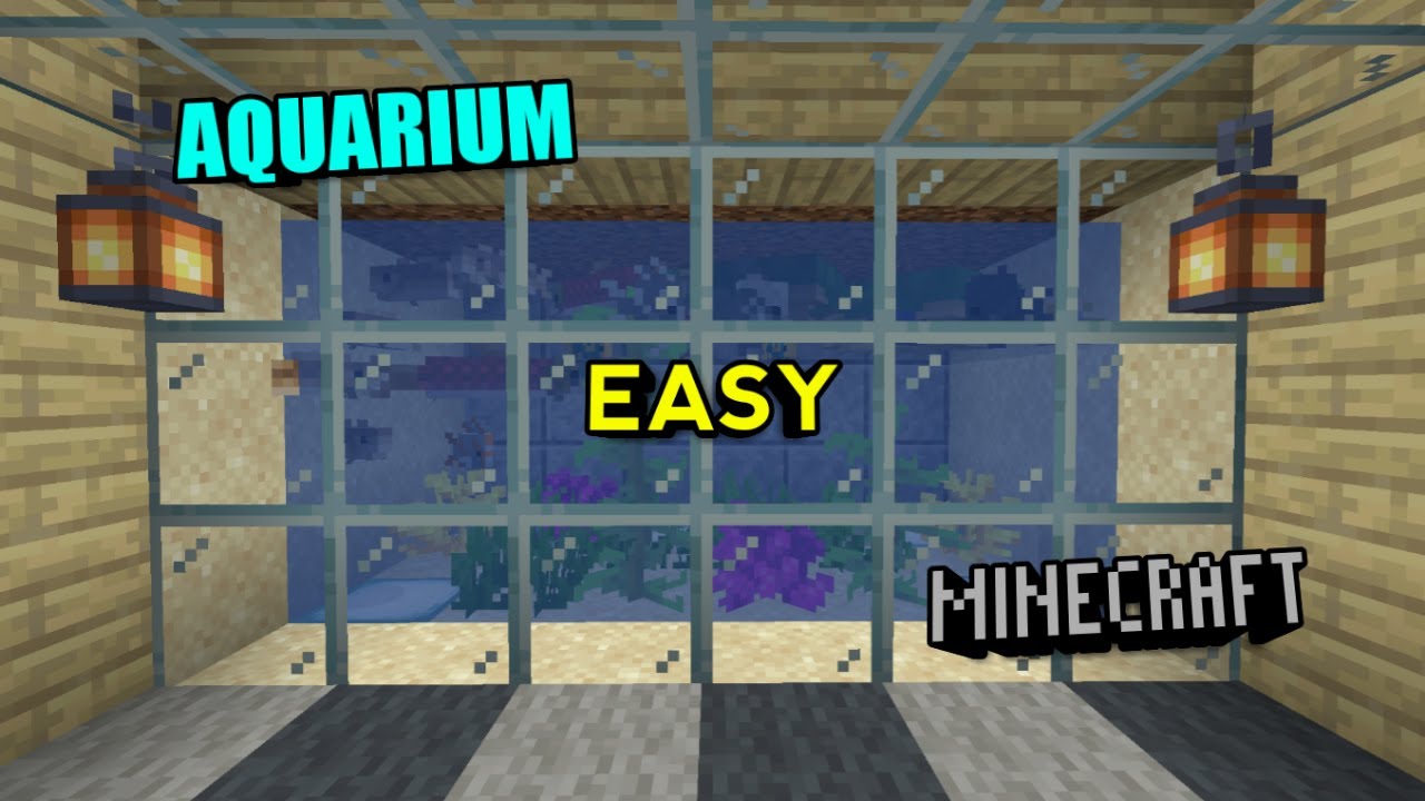 Minecraft How To Build Aquarium In 2020 Simple Easy Minecraft