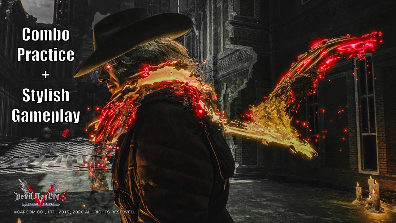 Devil May Cry 5 Combo Practice Stylish Gameplay 19 Youtube