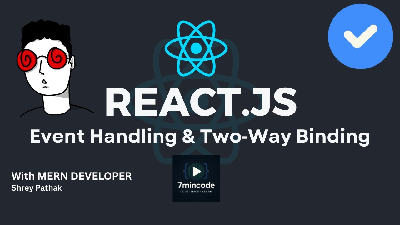 Reactjs Event Handling Two Way Binding Youtube