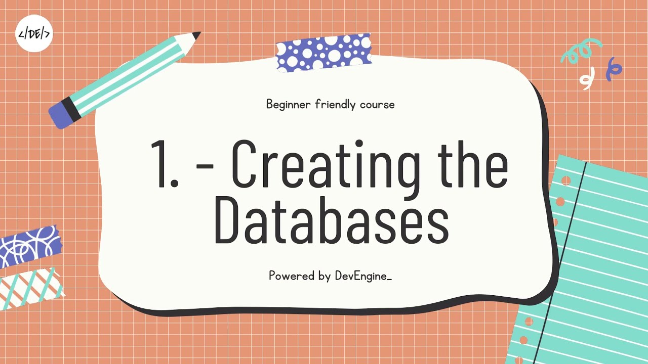 Creating The Databases Youtube