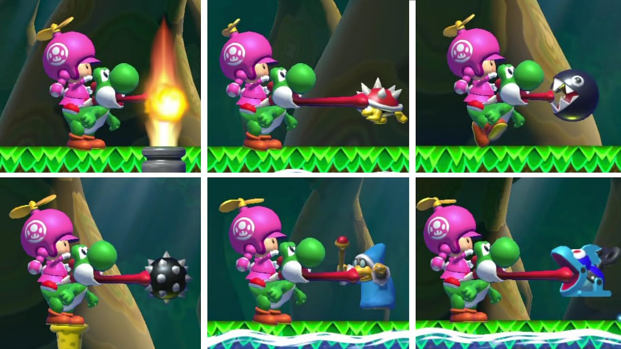 Yoshi Eat All Enemies 耀西吃所有敵人 Youtube