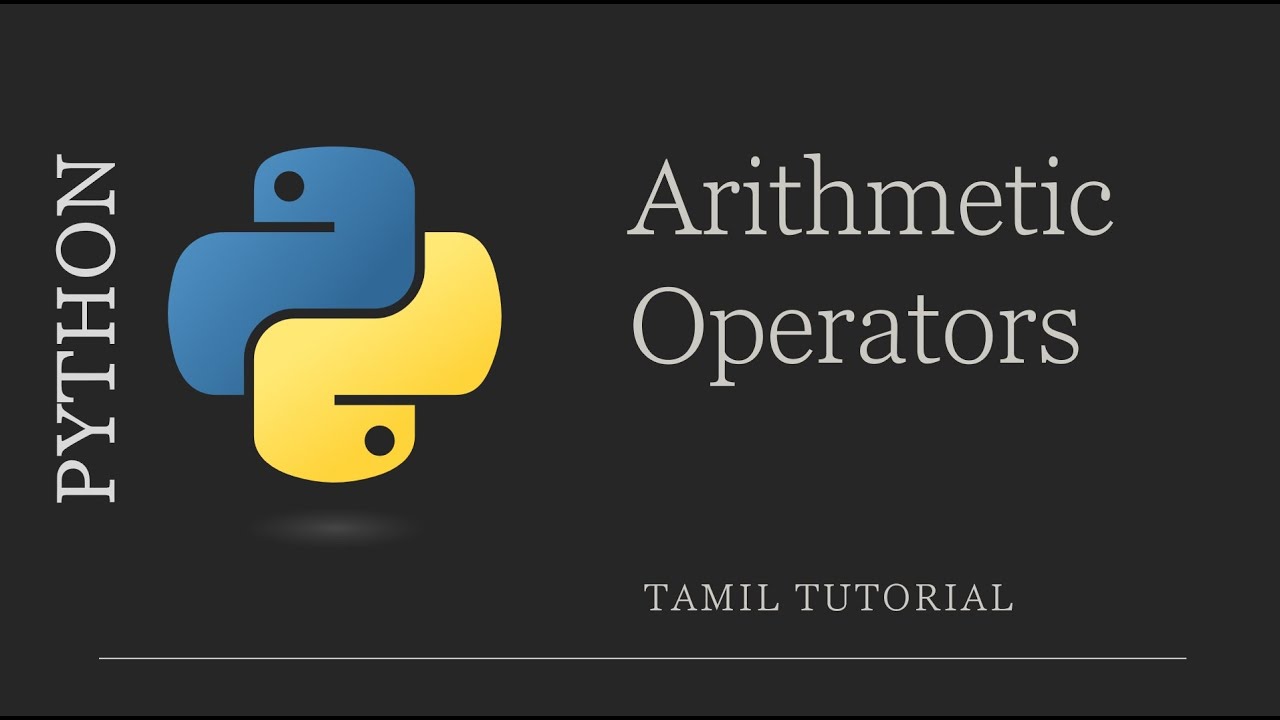 Arithmetic Operator Python Tutorial Youtube