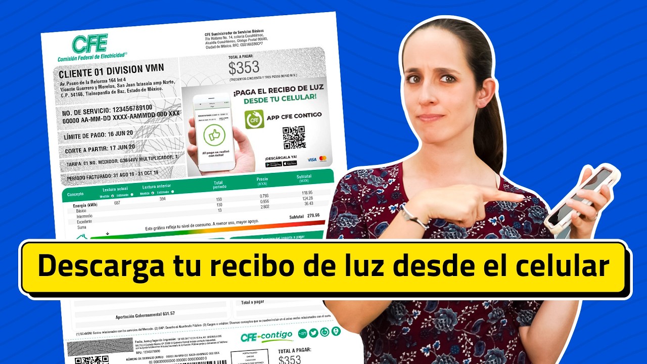 Cómo Descargar Tu Recibo De Cfe Paso A Paso Youtube