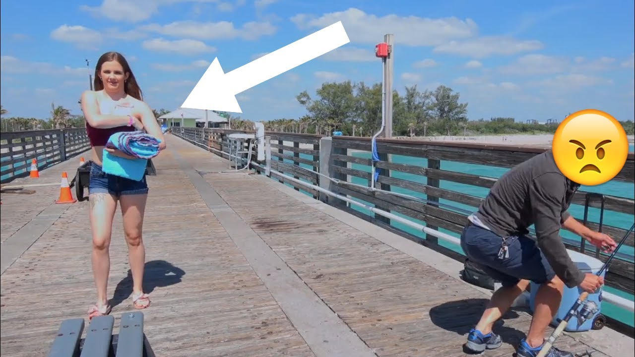 Girl Flashing The Camera At The Beach Youtube
