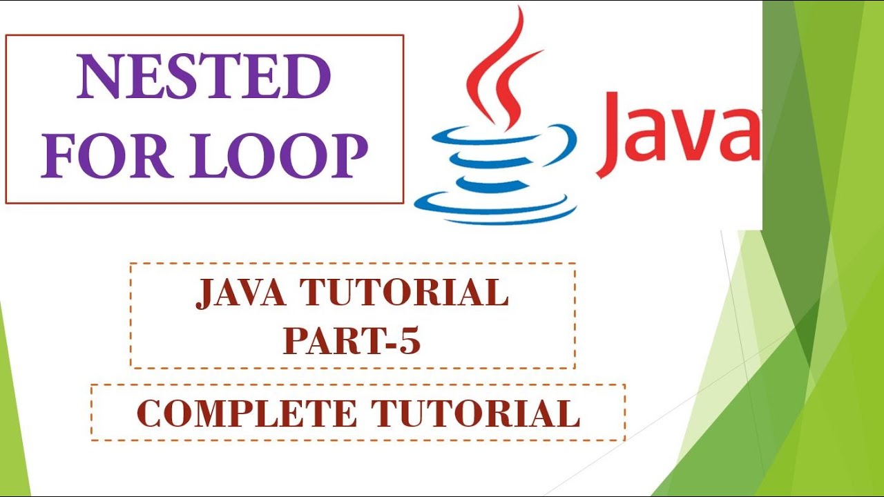 Nested For Loop In Java Programming Iterations In Java Java For