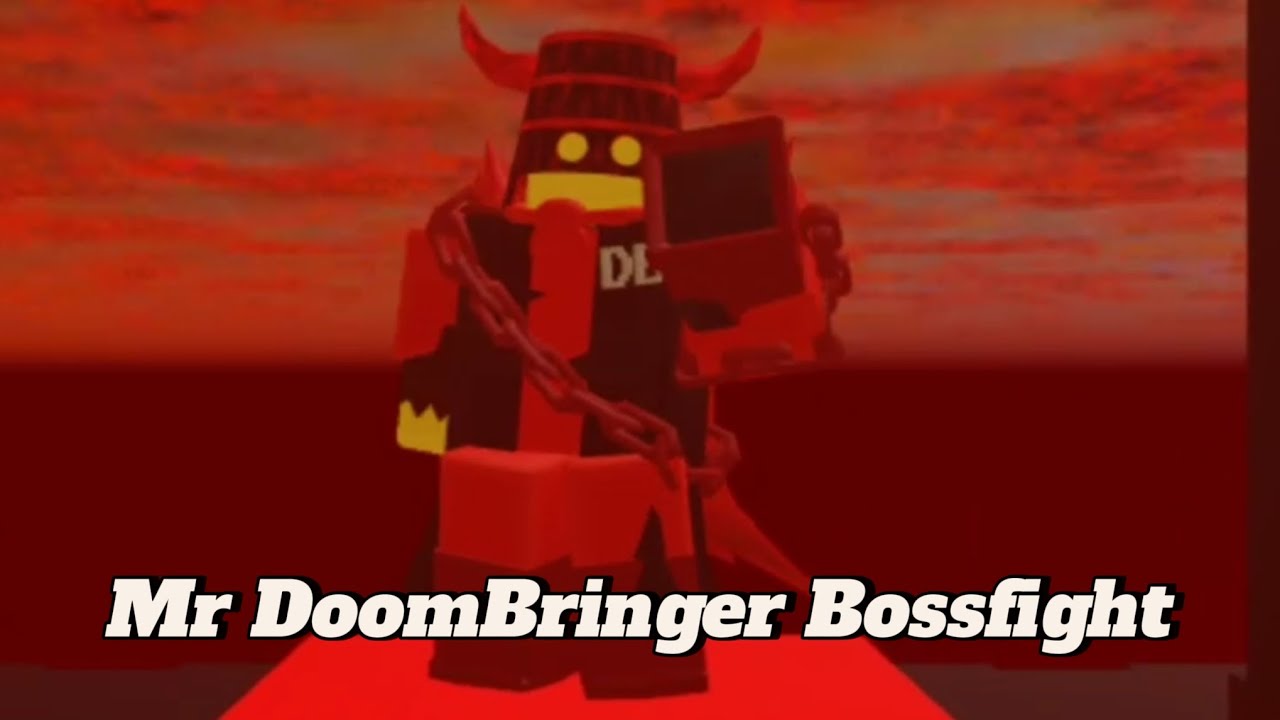 Mr Doombringer Bossfight Doomspire Defense Roblox Youtube