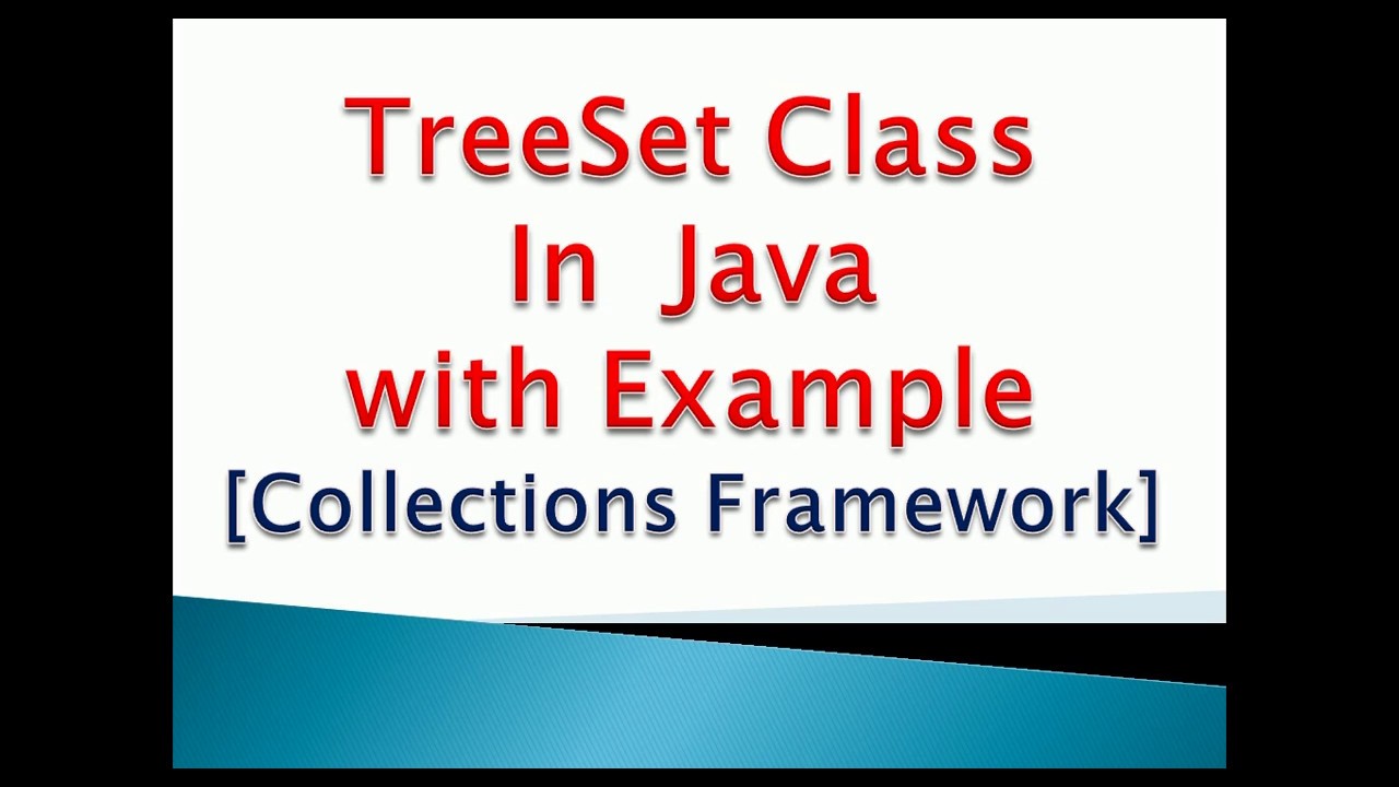 Treeset In Java Example Program Youtube