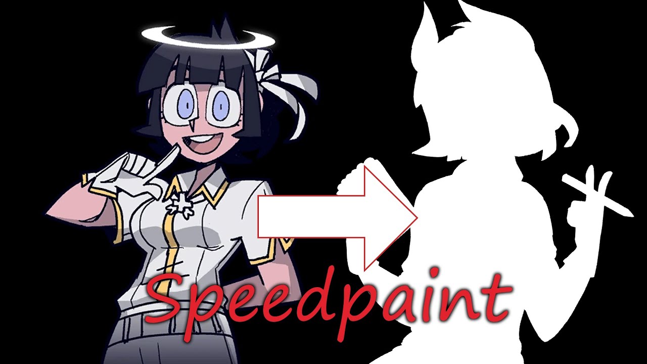 Azazel The Curious Demon Helltaker Speedpaint Youtube