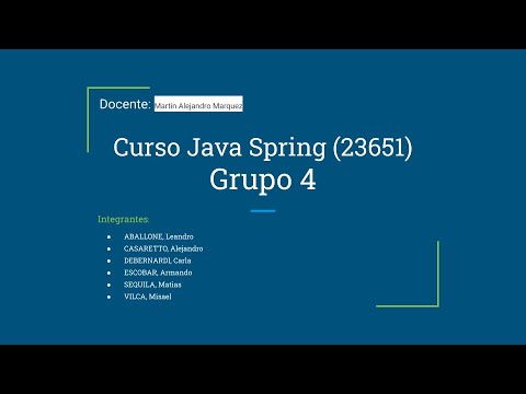 Proyecto Final Codo A Codo 4 0 Java Spring 23651 Youtube