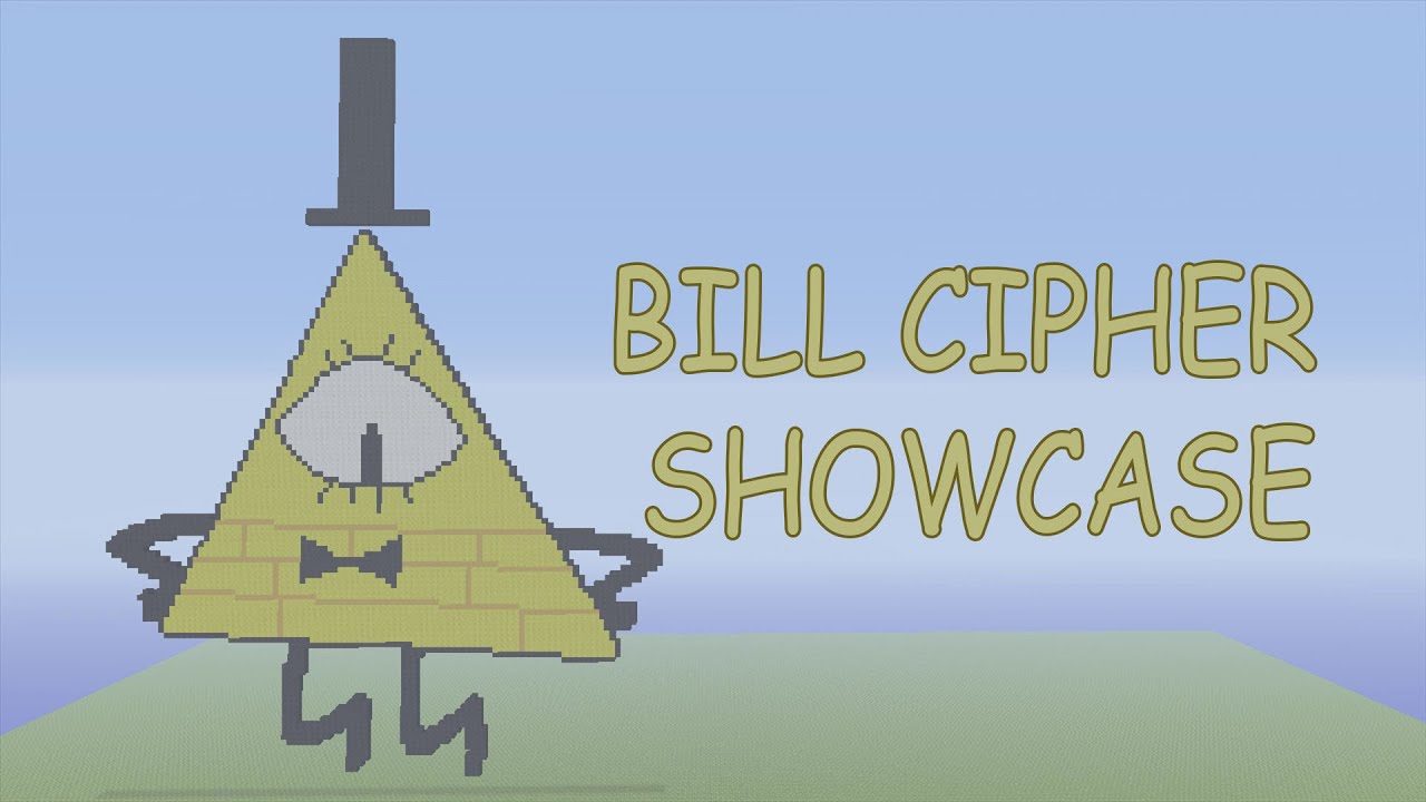 Minecraft Bill Cipher Pixel Art Showcase Gravity Falls Youtube