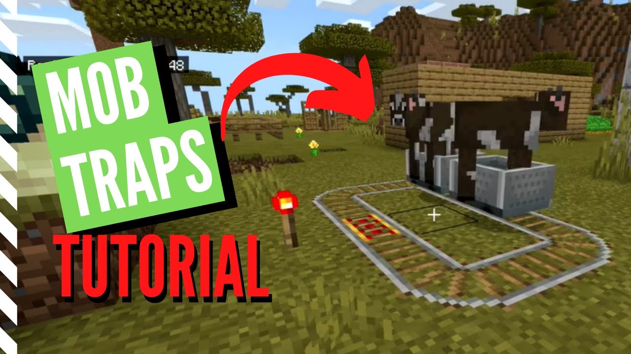 3 Easy Minecraft Mob Traps Minecraft Traps Tutorial Youtube