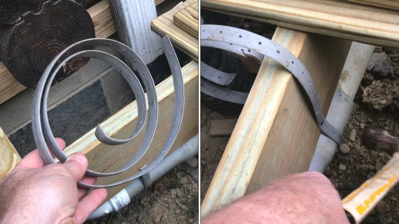 Securing Plumbing Pipe With Pipe Strapping Youtube