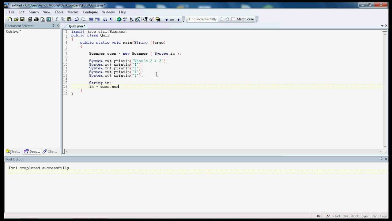 Java Quiz Tutorial Youtube