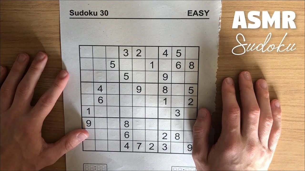 Asmr Whispered Sudoku Puzzle Youtube