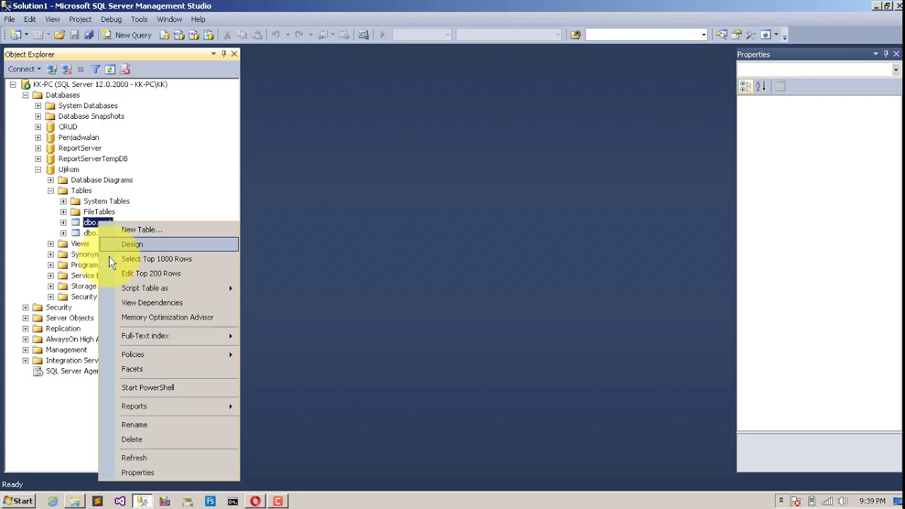 Mengatur Autoincrement Pada Sql Server Youtube