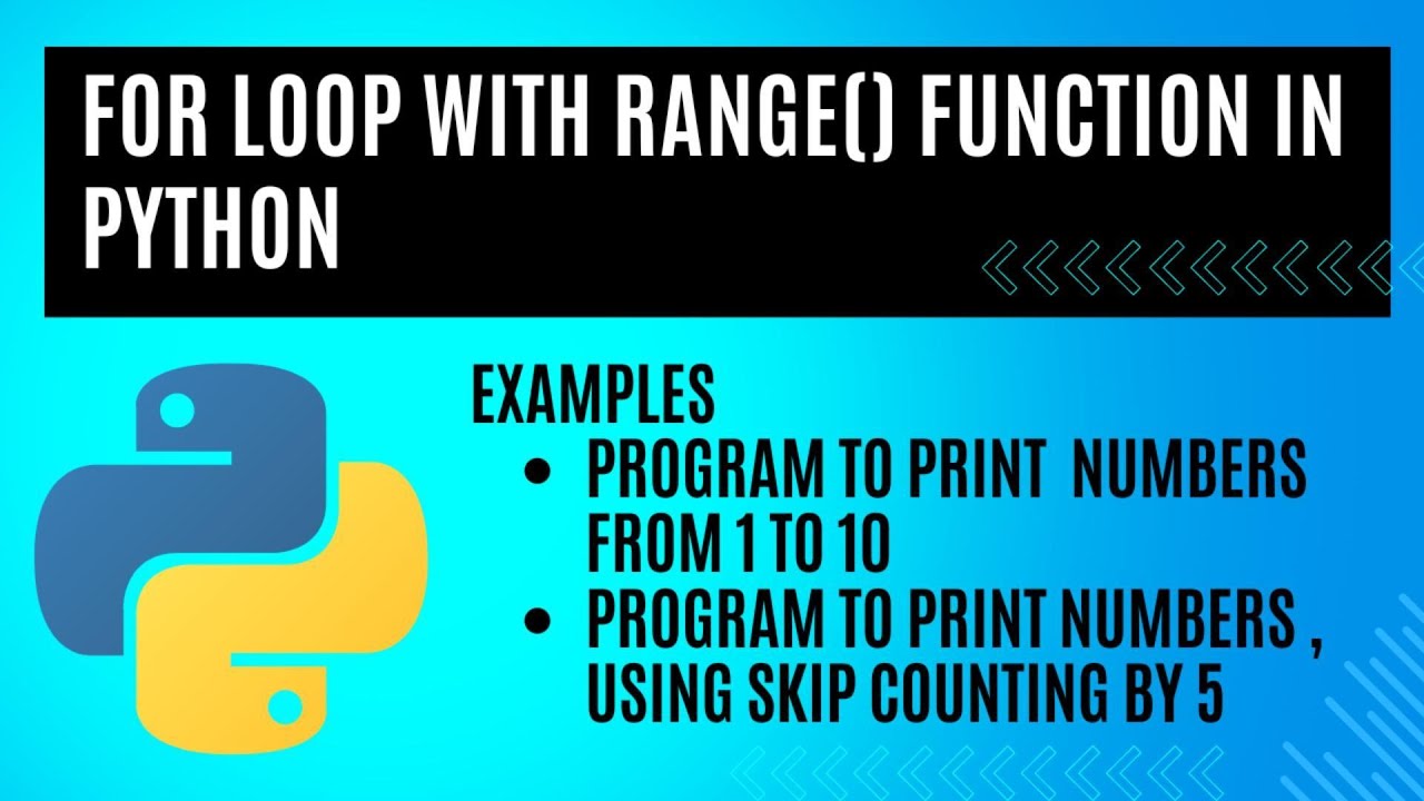 For Loop With Range Function In Python Range Function In Python