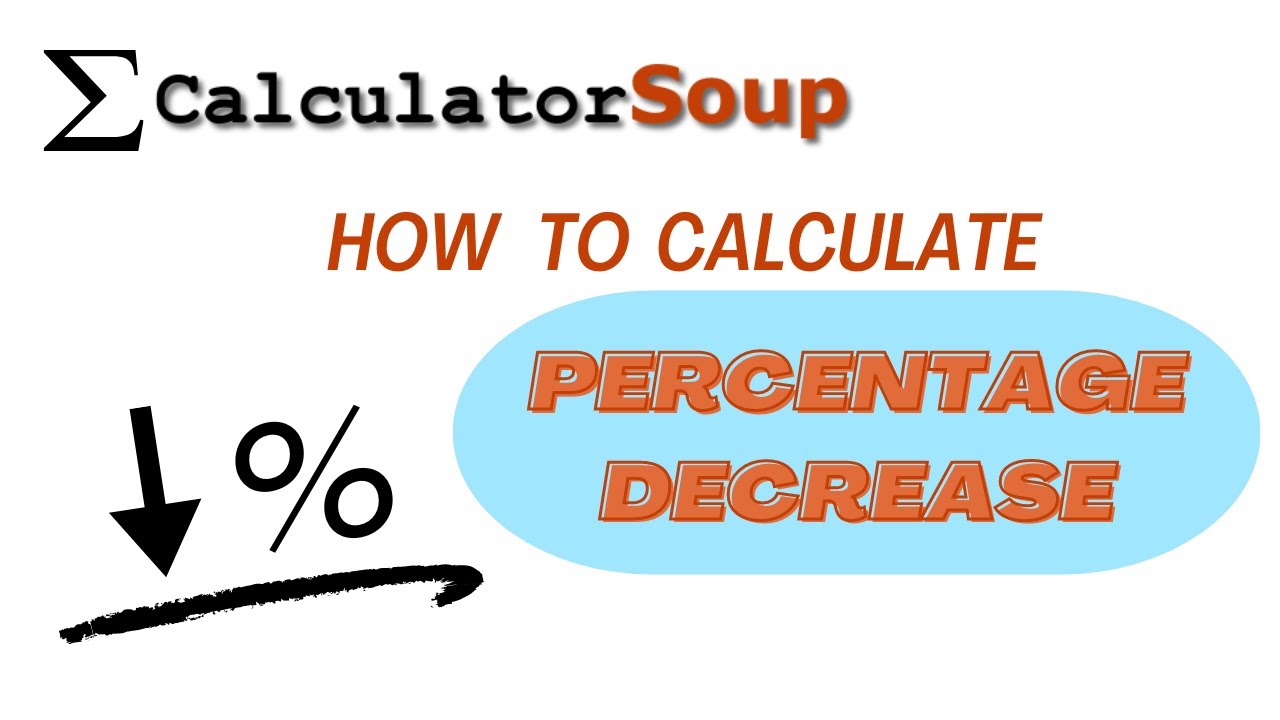 How To Calculate Percentage Decrease Youtube