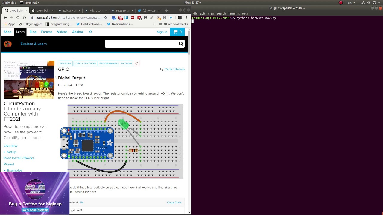 Circuitpython With Ft232h Youtube