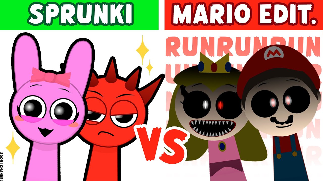 Incredibox Sprunki Mario Normal Versions Vs Horror Versions Youtube ...
