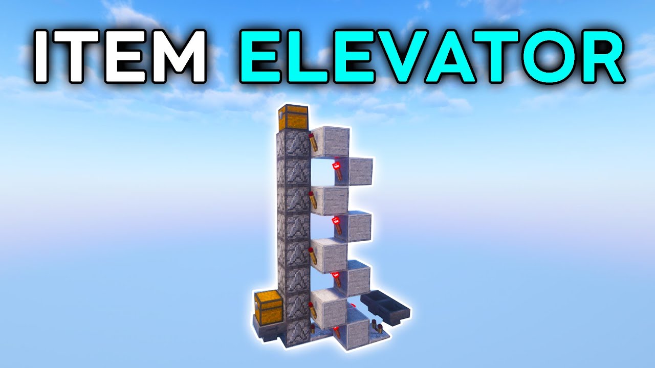 The Easiest Silent Item Elevator In Minecraft Java 1 21 5 Tutorial