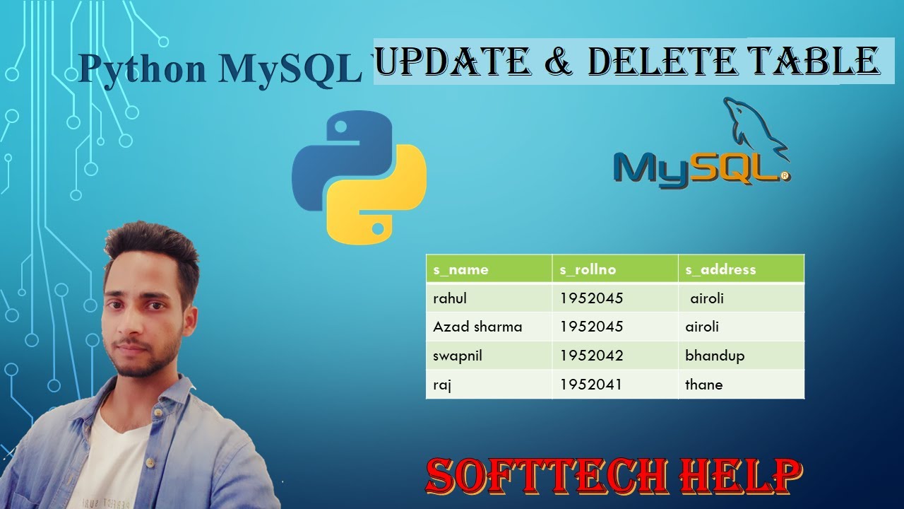 Python Mysql Update Delete Statement How To Update Delete Table