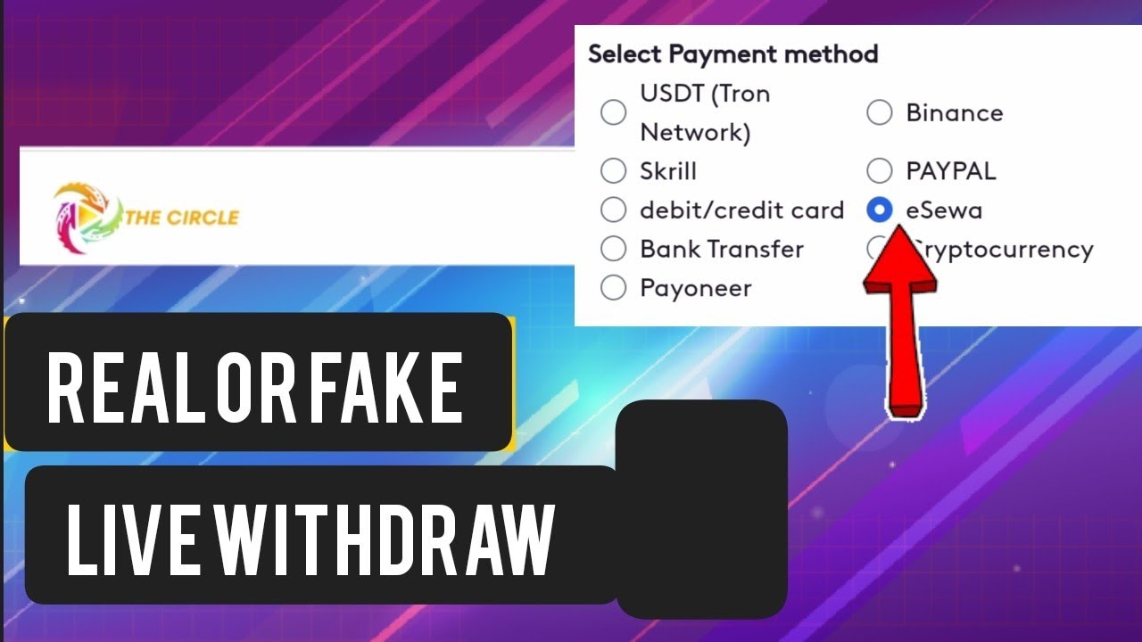 Thecircleviews Real Or Fake Live Withdrawal Youtube