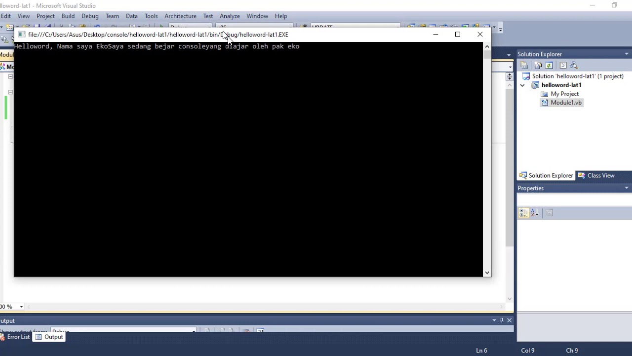 Belajar Vb Net Console Writeline Youtube
