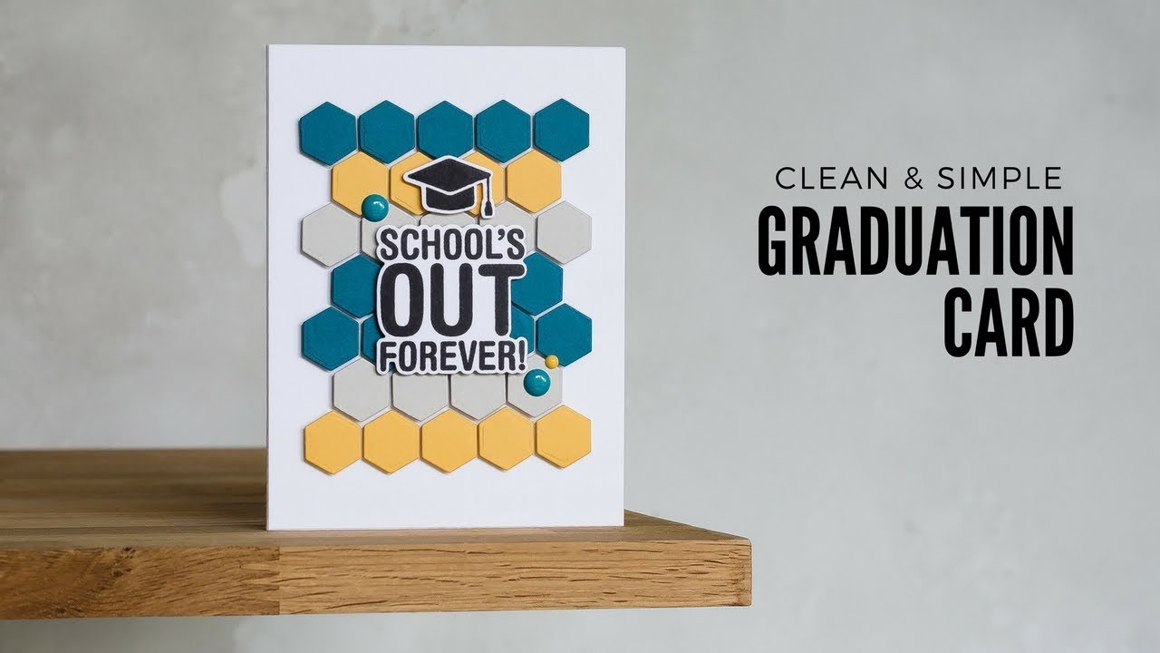 Clean Simple Graduation Card Youtube