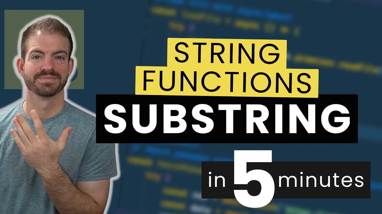 Javascript Substring Method In 5 Minutes Youtube