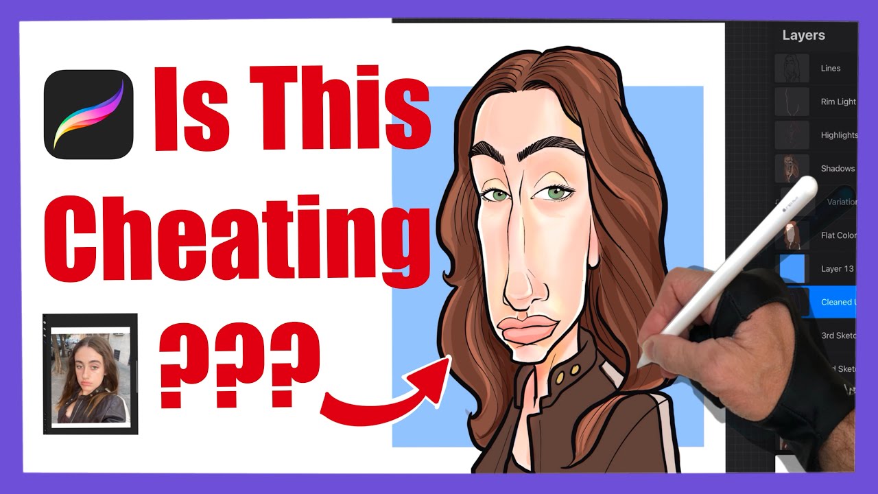 Procreate Caricature Drawing Tutorial Youtube