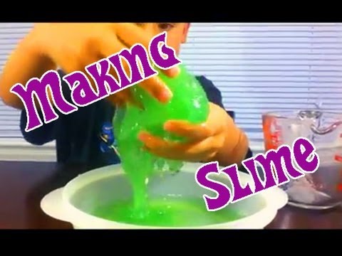How To Make Slime Easy Kids Science Experiments Youtube