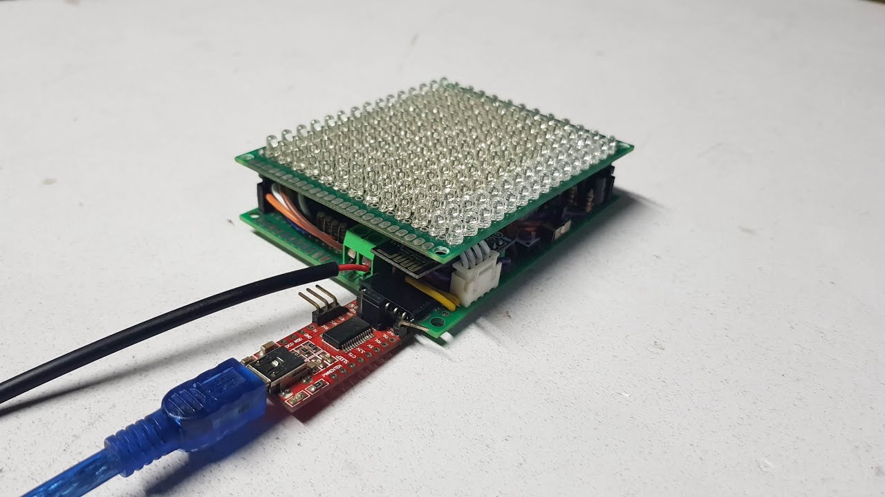 Esp 01 Esp8266 First Testing With Led Matrix Youtube