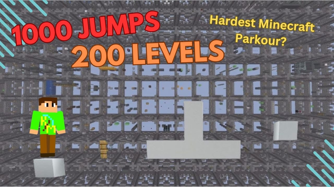 1000 Jumps Hardest Parkour Map In Minecraft Youtube