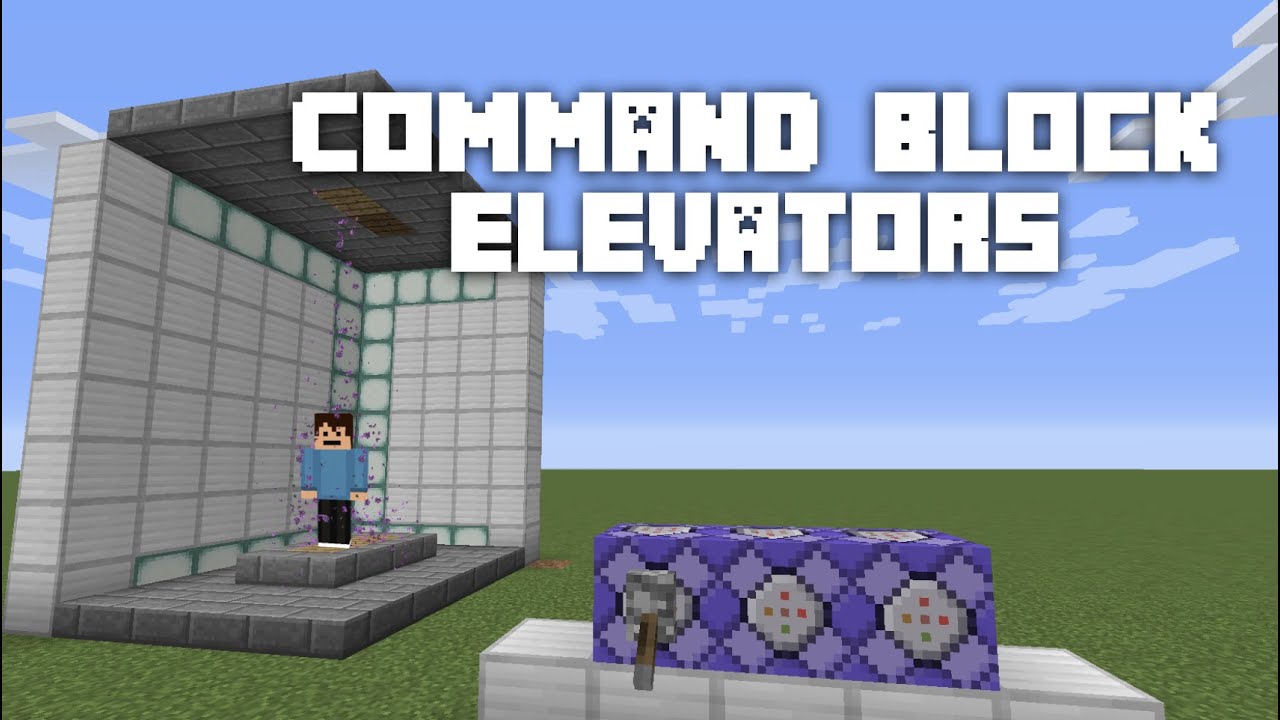 New Minecraft Command Block Elevators Simple Command Tutorial Make