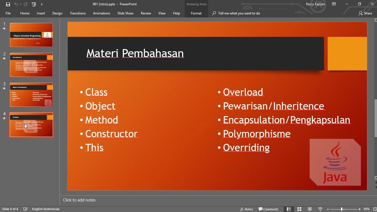001 Introduction Java Oop Menggunakan Netbeans 8 2 Pemprograman Java