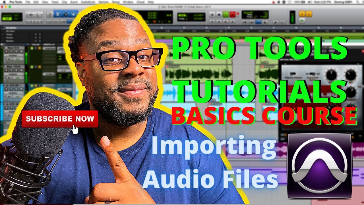 First Time Using Pro Tools Importing Audio Files Youtube