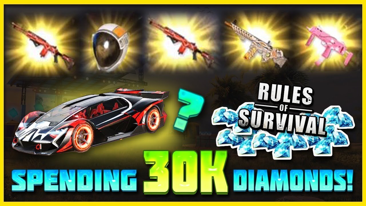 30000 Diamonds On New Update In Rules Of Survival Lucky Opening Nova