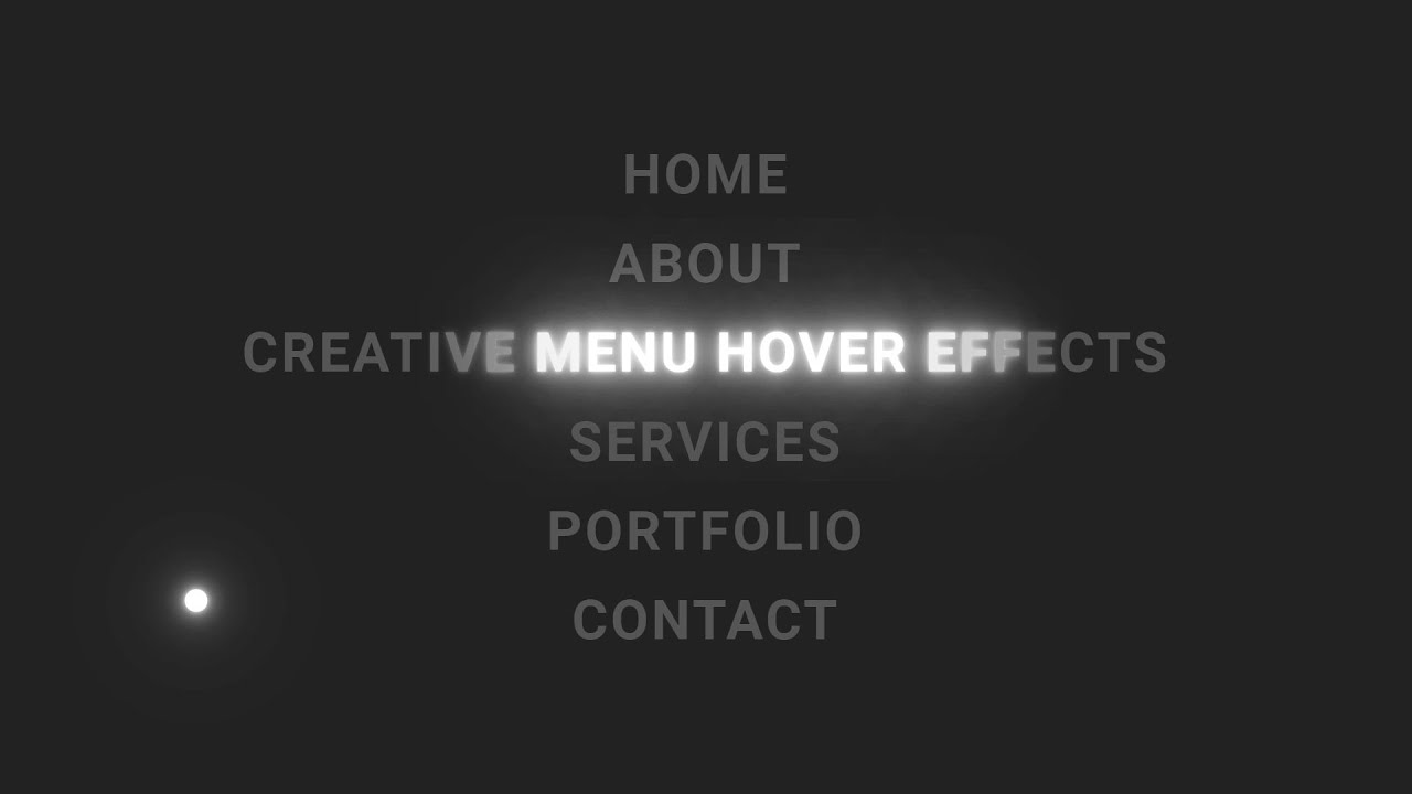 Menu Hover Effects Css Javascript Youtube