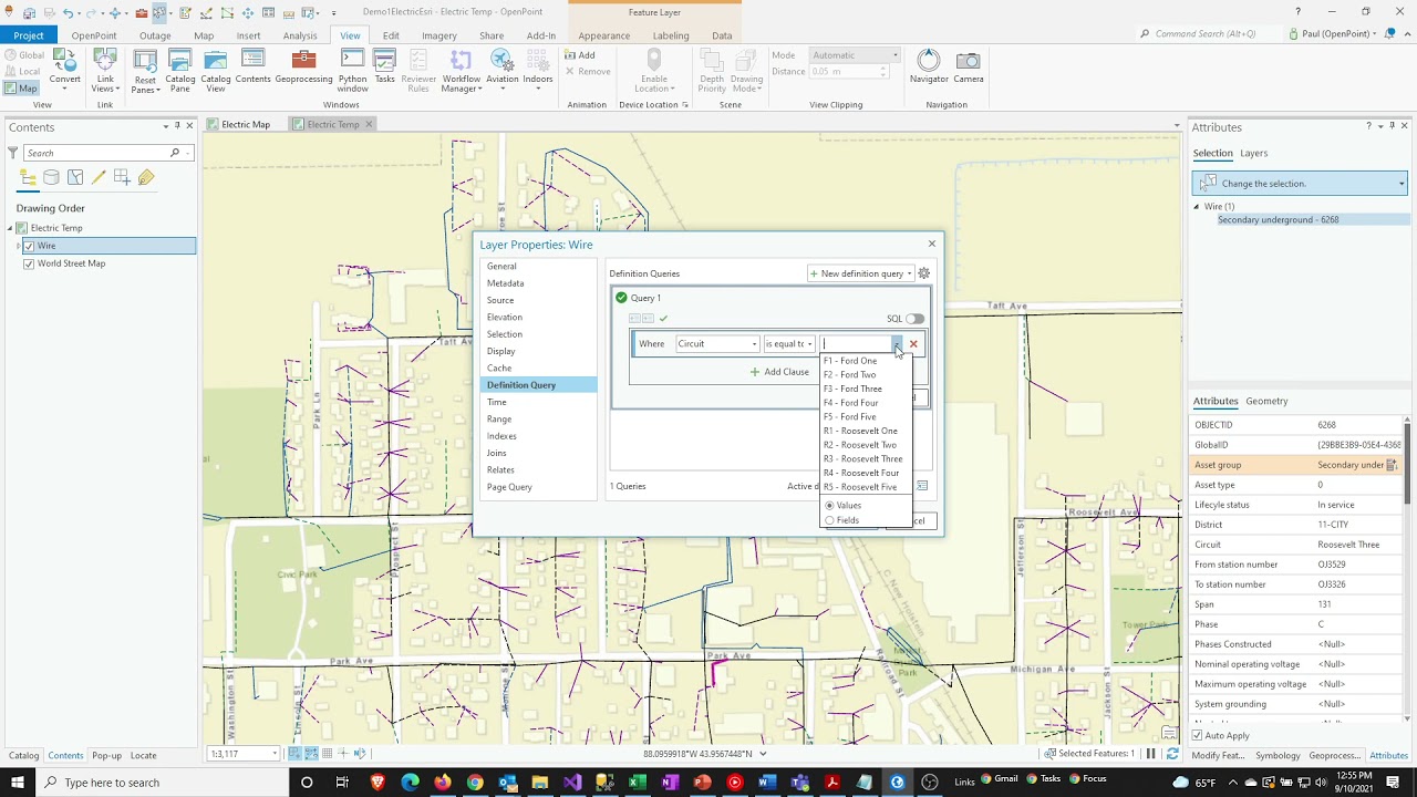 How To Create A Definition Query In Arcgis Pro Youtube