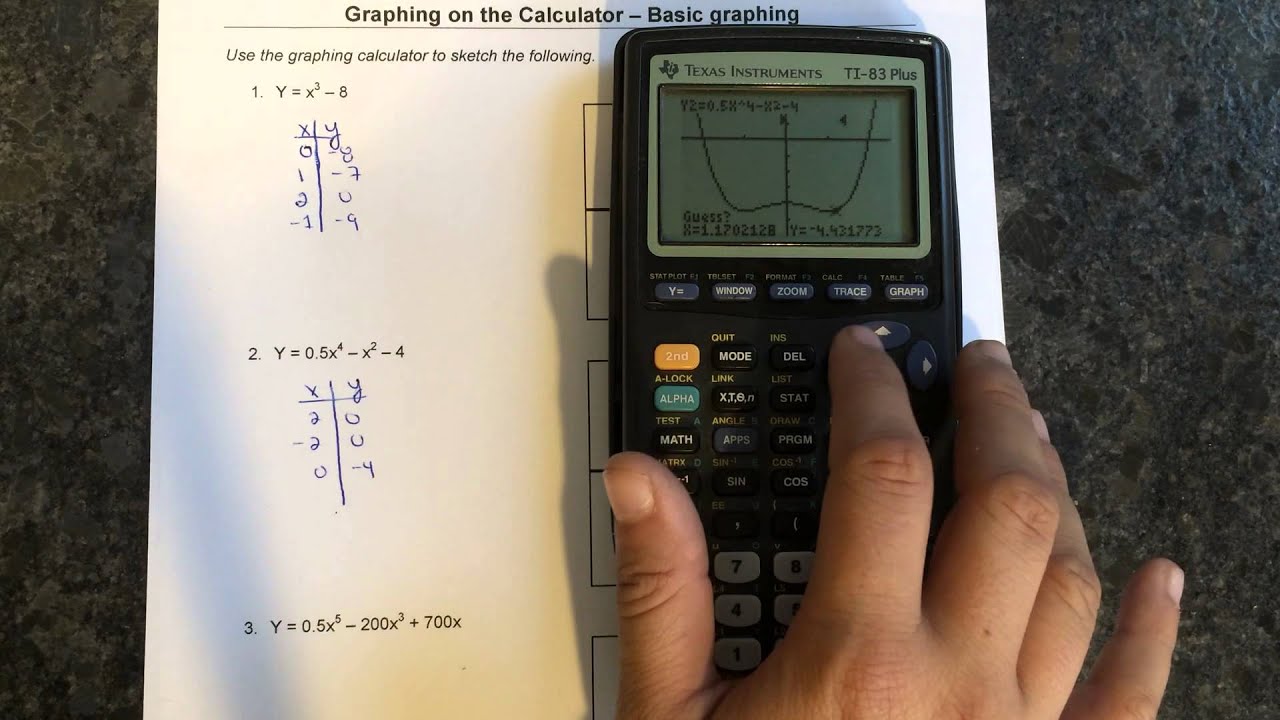 Graphing Calculator The Basics Youtube