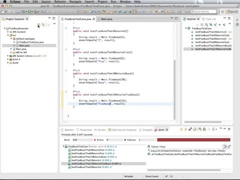 Java Eclipse Fizzbuzz Tutorial With Tdd Test Driven Development Youtube
